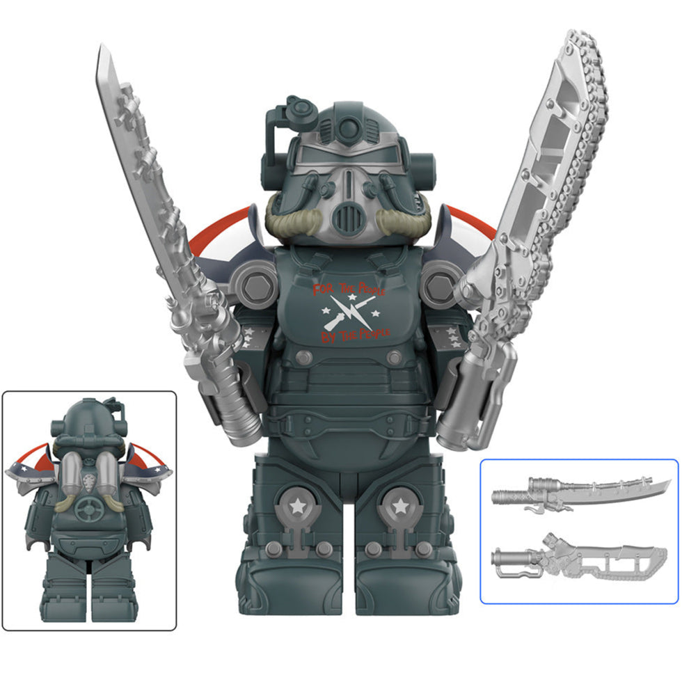 T-51 Power Armor (Minutemen Patriot) Custom Fallout Minifigure ...