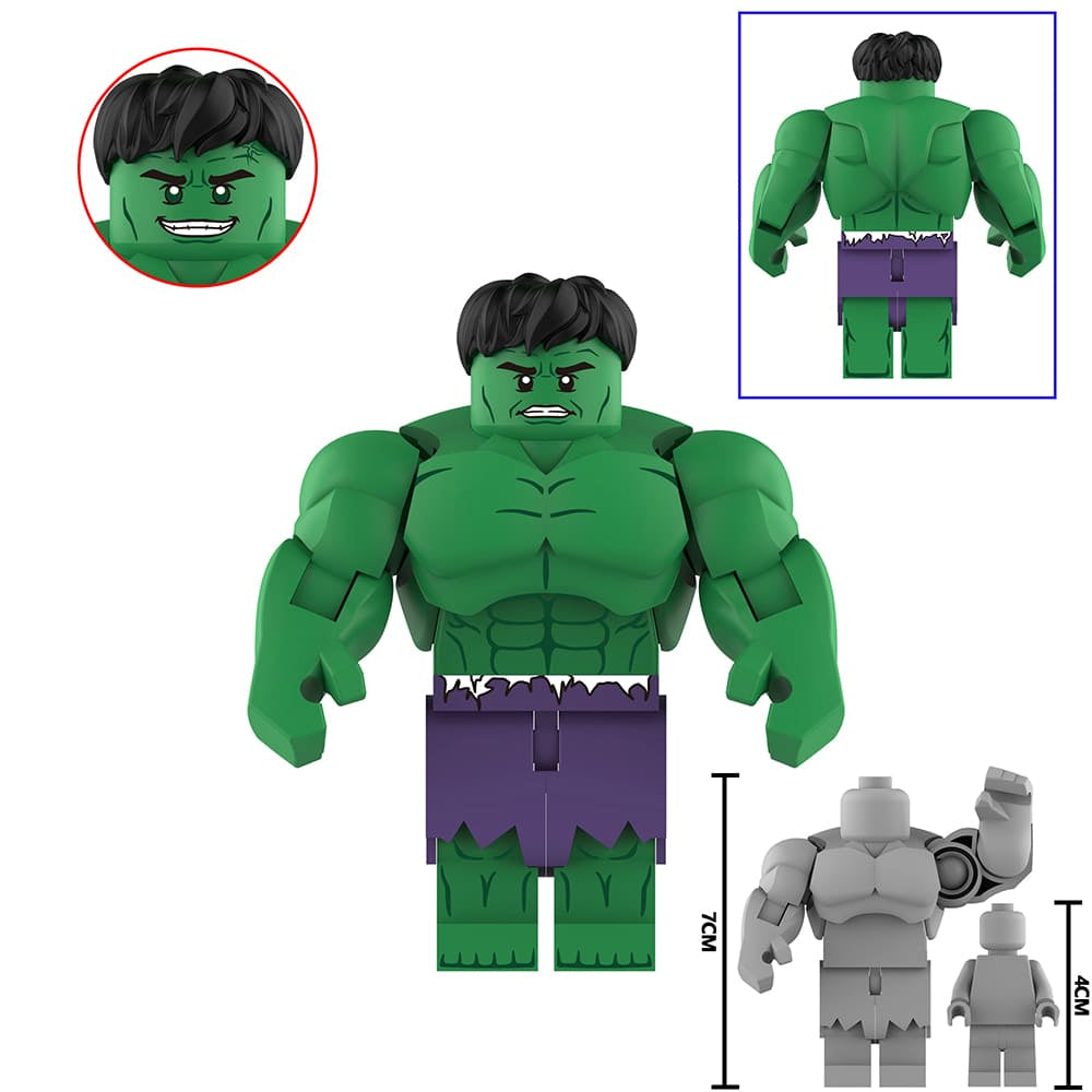 Marvel Hulk Custom Marvel Superhero Large Minifigure – BestMinifigure