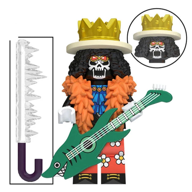 Brook Custom One Piece Anime Minifigure – BestMinifigure